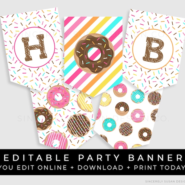 Donut Birthday Decorations - Etsy
