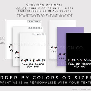 CUSTOMIZABLE Friends TV Show Printable Bag Topper, Personalized Mini ...