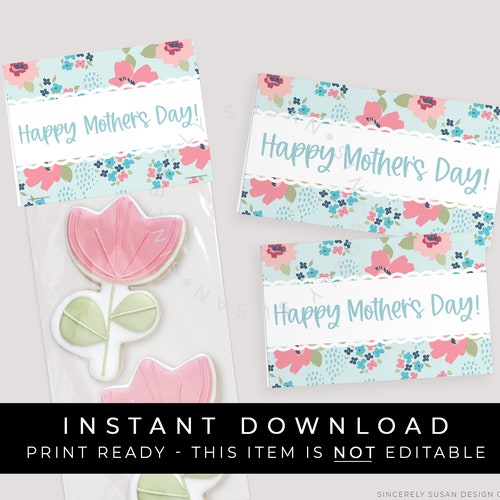 Instant Download Valentine's Day Bag Topper Printable - Etsy