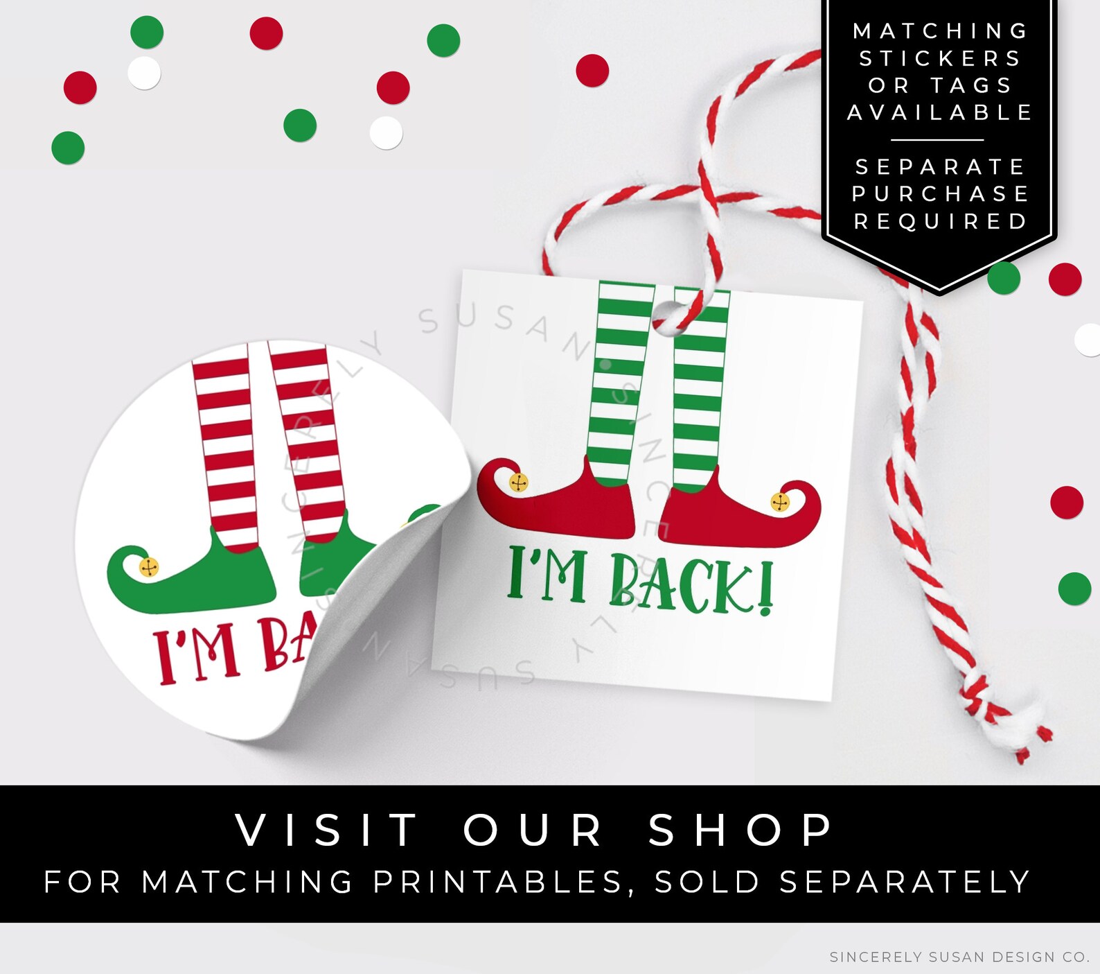 CUSTOMIZABLE Elf Cookie Card Printable Elf Return Gift Mini | Etsy