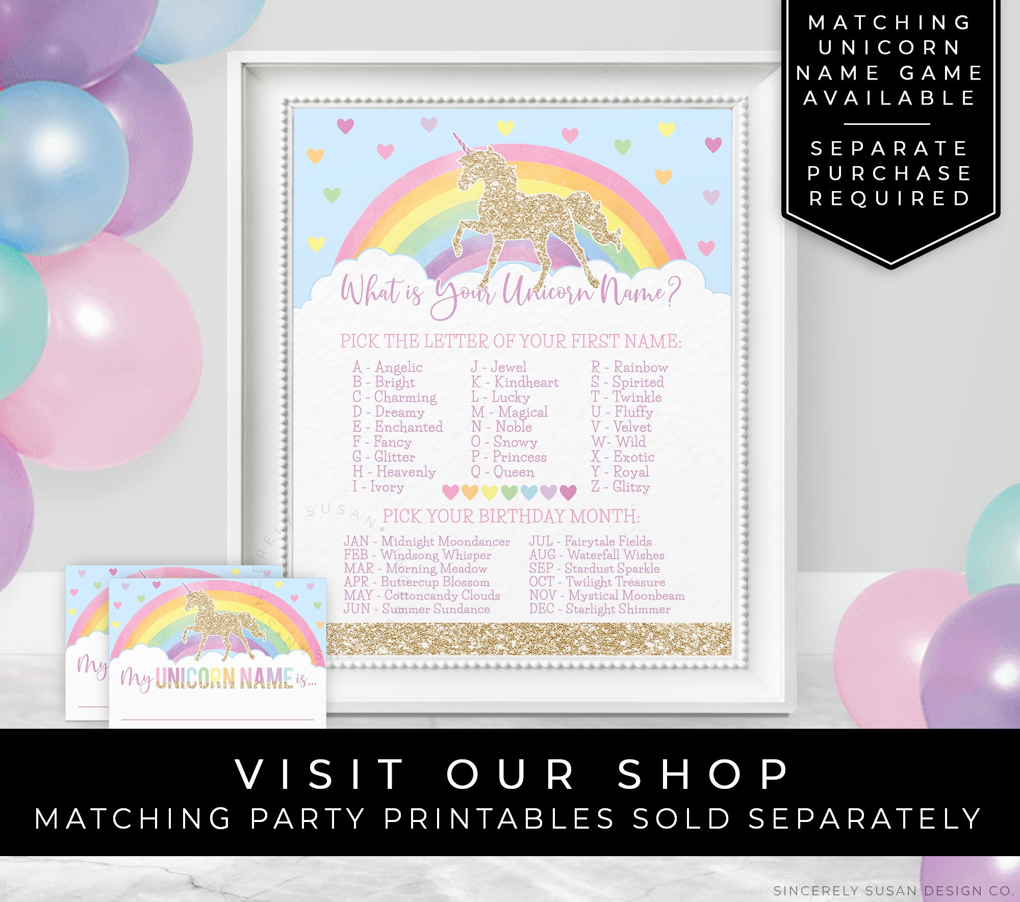 Magical Unicorn Birthday Invitation Rainbow Birthday Girl | Etsy