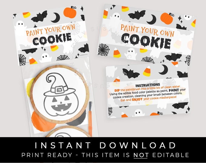 PRINTABLE You've Been Booed! Happy Halloween! Cute Ghost Gift Tag ...