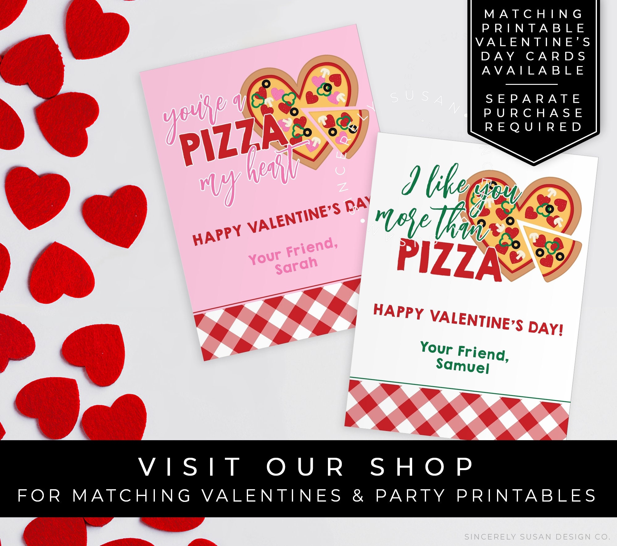Pizza Water Bottle Labels Valentine's Day Pizza My Heart Personalized ...