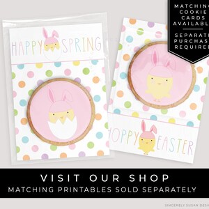 CUSTOMIZABLE Easter Bunny Chick Mini Cookie Packaging Kit, Happy Spring ...