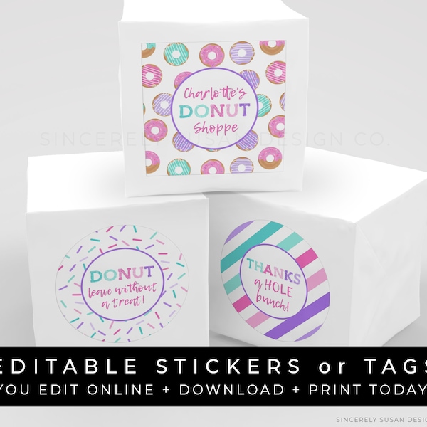 Donut Sticker - Etsy