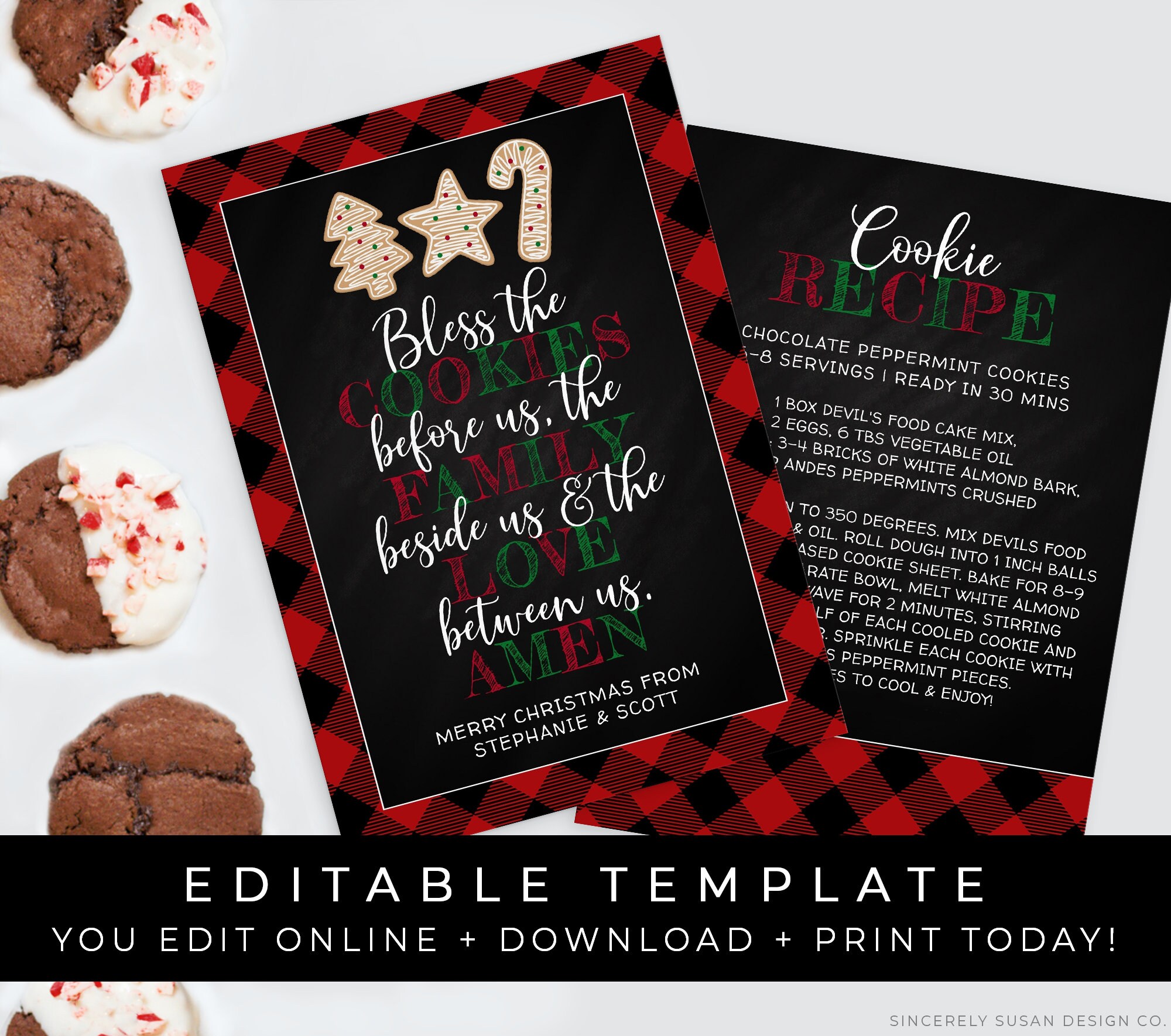 Christmas Cookie Template