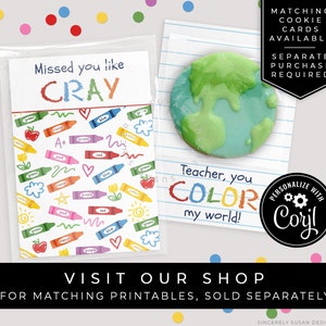 CUSTOMIZABLE Crayons Back to School Printable Bag Toppers, BTS Missed ...