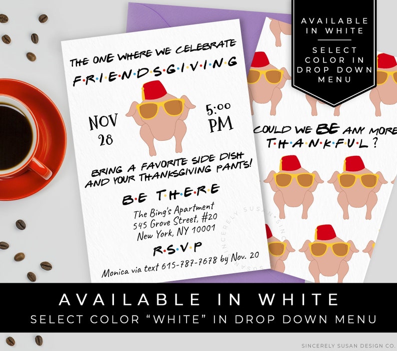 Friends Friendsgiving Invitation Thanksgiving Turkey Day Party Invite ...
