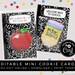 CUSTOMIZABLE Composition Notebook Back to School Cookie Cards - Etsy