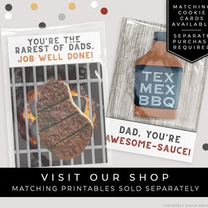 CUSTOMIZABLE Grilling Father's Day Tag, BBQ Grill Master Dad Mini ...
