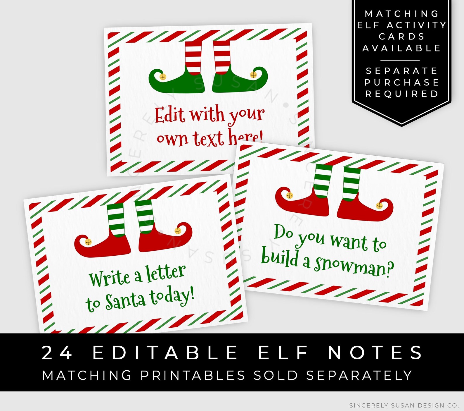 CUSTOMIZABLE Elf Kisses Bag Topper Printable, Personalized Elf ...