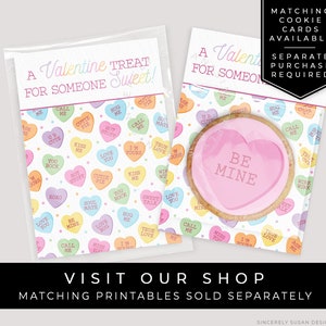 CUSTOMIZABLE Valentine Candy Hearts Tag, Create Your Own Conversation ...