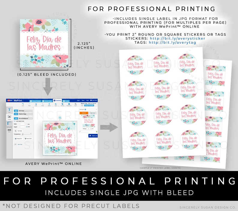 Instant Download Feliz Día De Las Madres Spanish Happy Mother's Day ...
