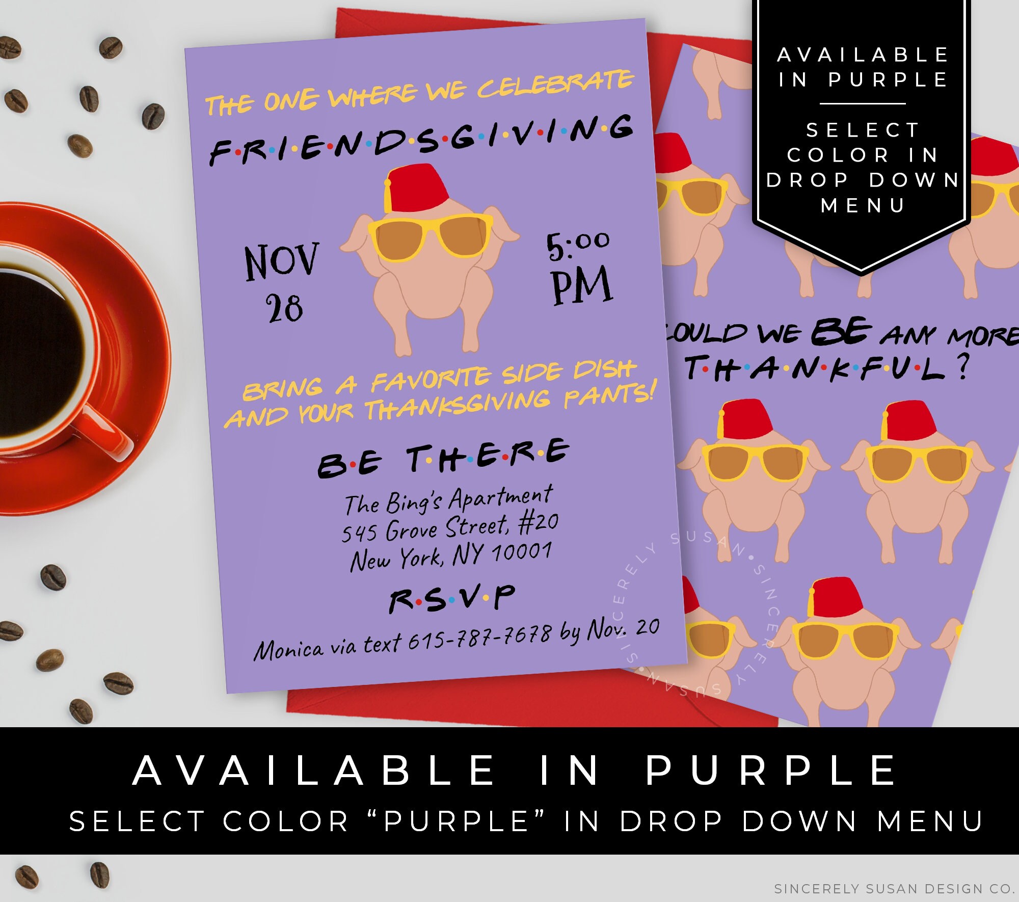 Friends Thanksgiving Turkey Invitation Friendsgiving Party Invite ...