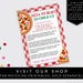 CUSTOMIZABLE Valentine Pizza DIY Cookie Kit Instructions Printable Card ...