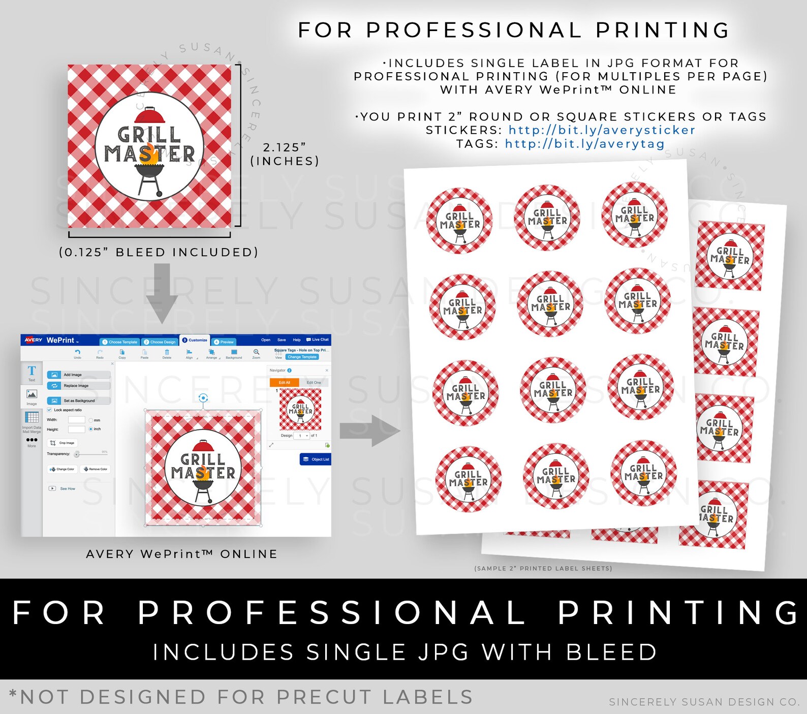 Instant Download Grill Master Tag Summer BBQ Grilling Theme | Etsy