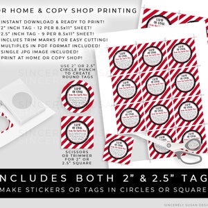 Instant Download Lump of Coal Hot Chocolate Bomb Tag, Printable Naughty ...