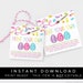 Instant Download Easter PYO Egg Cookie Tag Printable Paint - Etsy