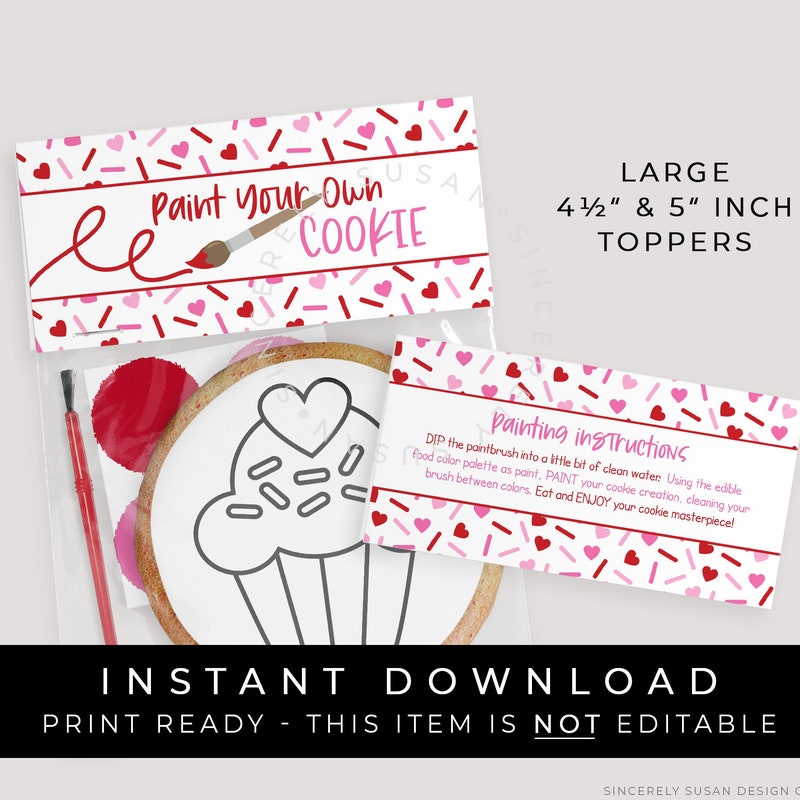 Valentines Paint Kit Tags - Etsy