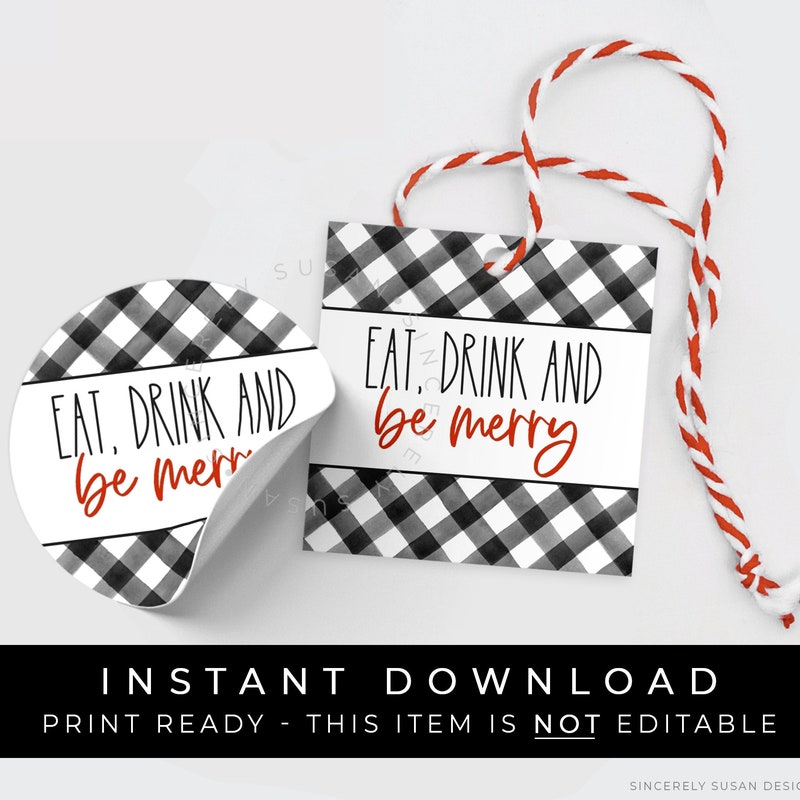 Eat Drink and Be Merry - Etsy