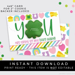 Instant Download St. Patrick's Day YOU Are Cereal-sly My Lucky Charm ...