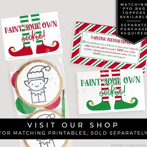 CUSTOMIZABLE Christmas DIY Cookie Decorating Kit Instructions Printable ...