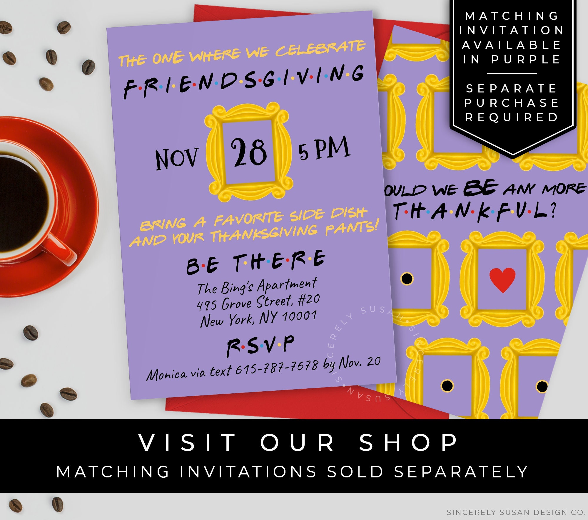 Friends Party Food Label Buffet Place Card Printable Friends - Etsy UK