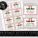 CUSTOMIZABLE Elf Activity Cards, Printable Elf Notes, Editable Elf ...