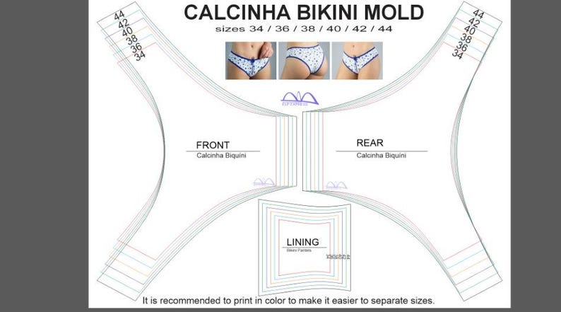 Bikini Bottom Sewing Pdf Pattern,pdf Sewing Pattern,digital Pattern ...