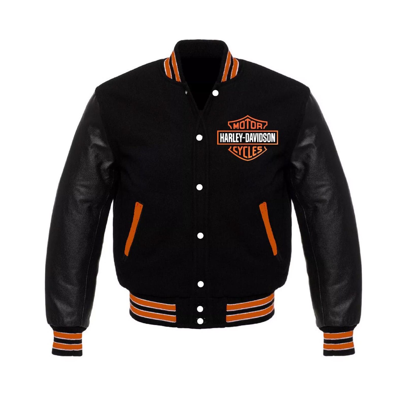 Harley Davidson Varsity Jacket AS AM L XL 2XL 3XL - Etsy