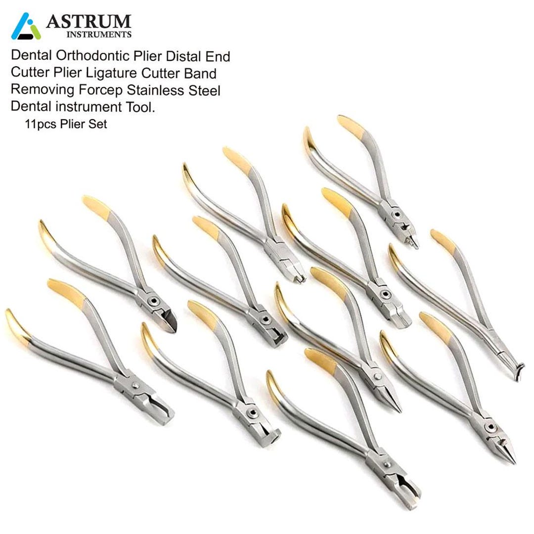 Dental Orthodontic Plier Set Distal End Cutter Plier Ligature Cutter ...
