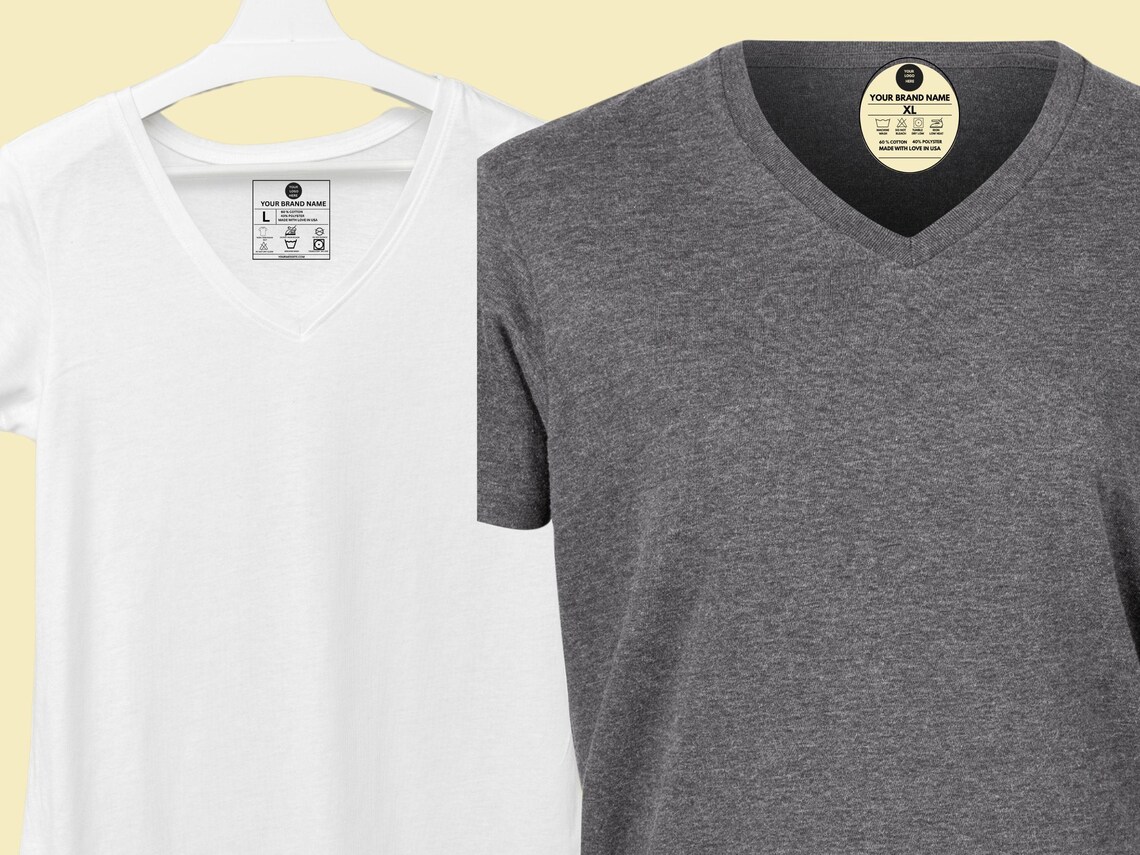 Editable Clothing Tag Bundle: DIY Garment Care, Canva Templates ...