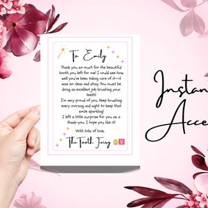Editable Tooth Fairy Letter Set: Printable Receipt, Certificate ...