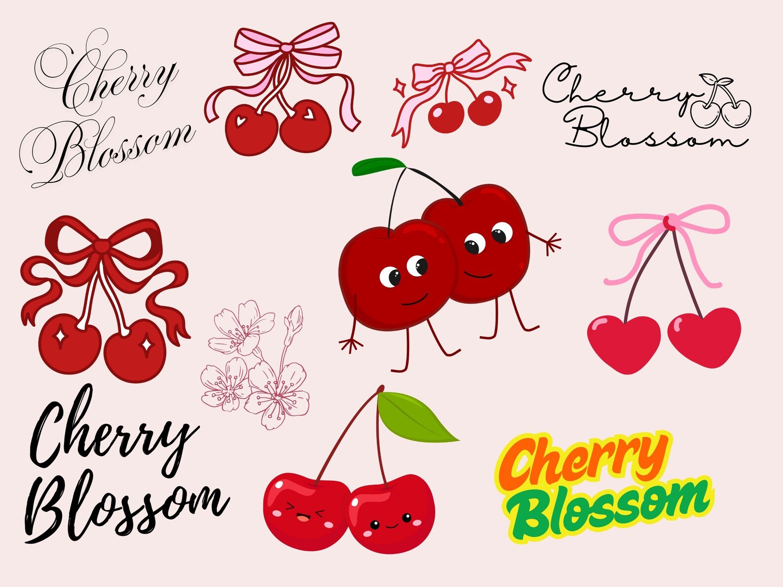Cherry Blossom Svg, Cherry Blossom Png, Cherry Blossom Clipart, Cherry ...