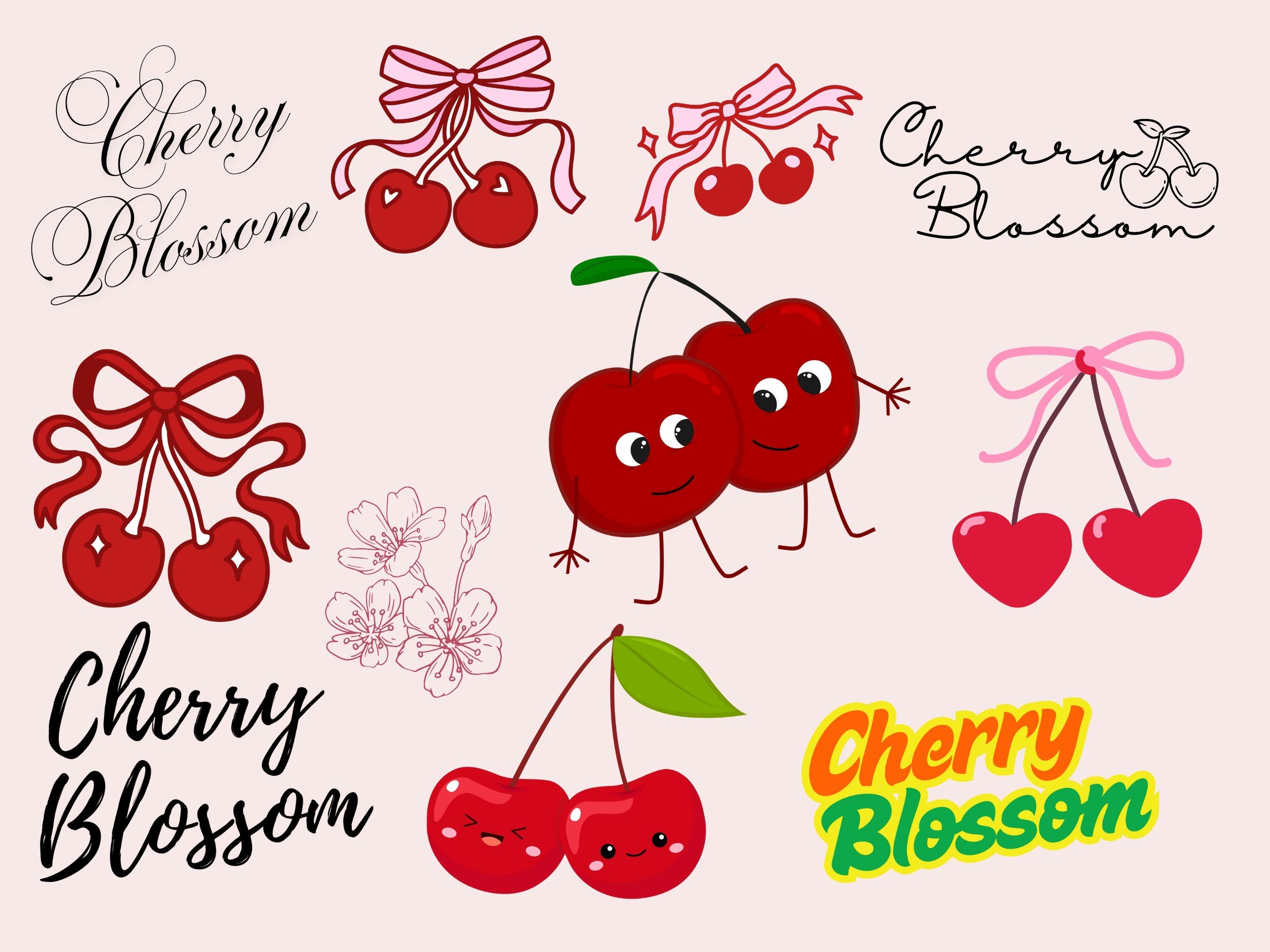 Cherry Blossom Svg, Cherry Blossom Png, Cherry Blossom Clipart, Cherry ...