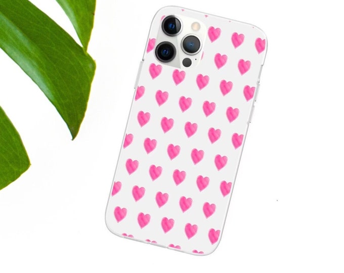 Watercolor Hearts Phone Case - Etsy