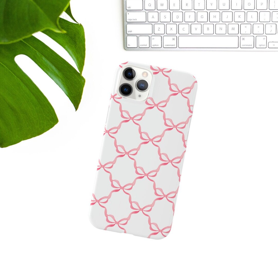 Bow Print, Coquette Pink and White, Loveshackfancy Inspired, Preppy ...