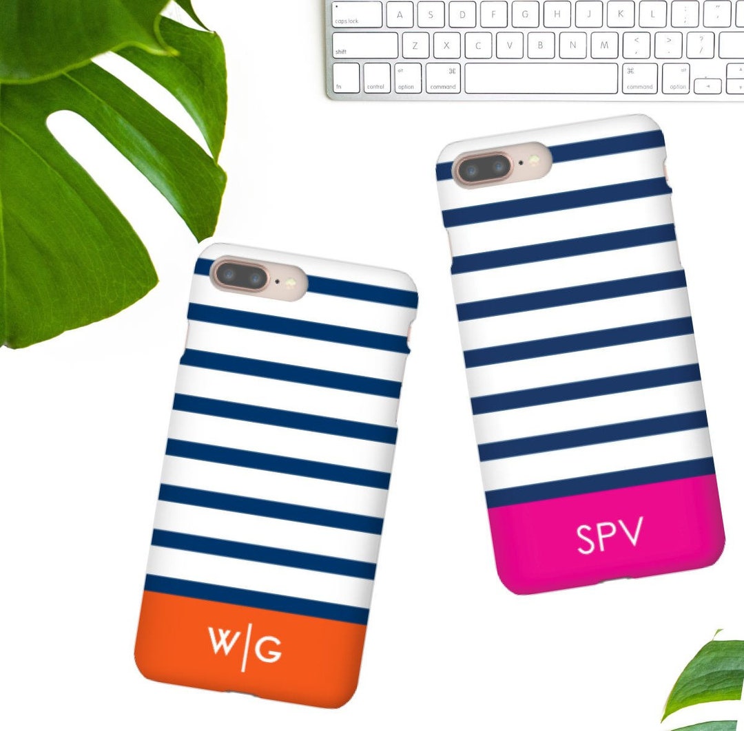 Monogram Case Personalized Custom Initial iPhone 17, 16, 15, 14, 13 Pro ...