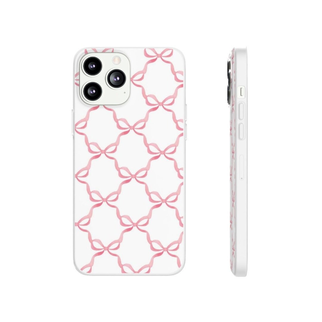 Flexible Phone Case Preppy Chinoiserie Watercolor Bows - Etsy