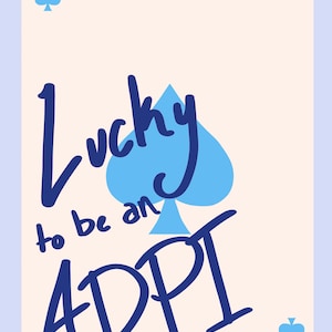 Adpi / Alpha Delta Pi , Lucky to Be a College Art Canvas Girl - Etsy