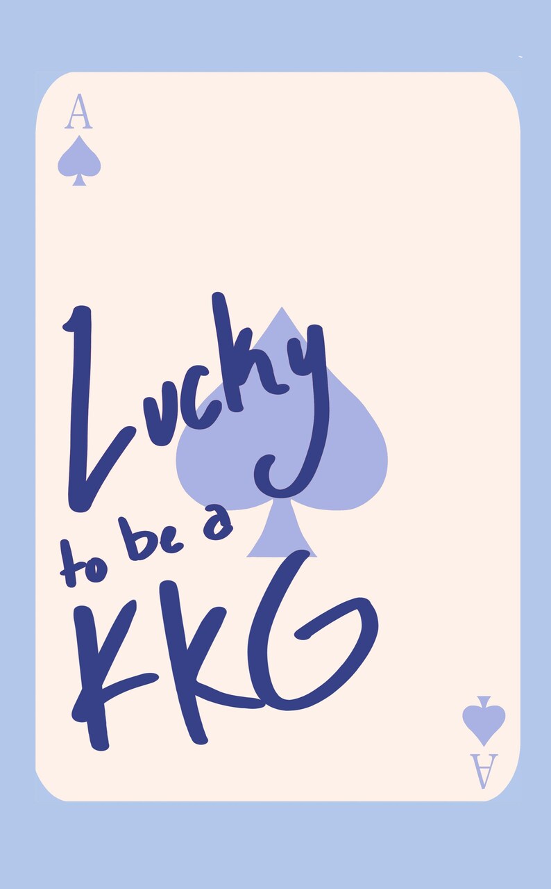 Kkg / Kappa Kappa Gamma , Lucky to Be a College Art Canvas Girl - Etsy