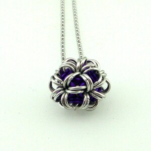 Chainmaille Jewellery Chainmail Necklace Japanese Ball - Etsy