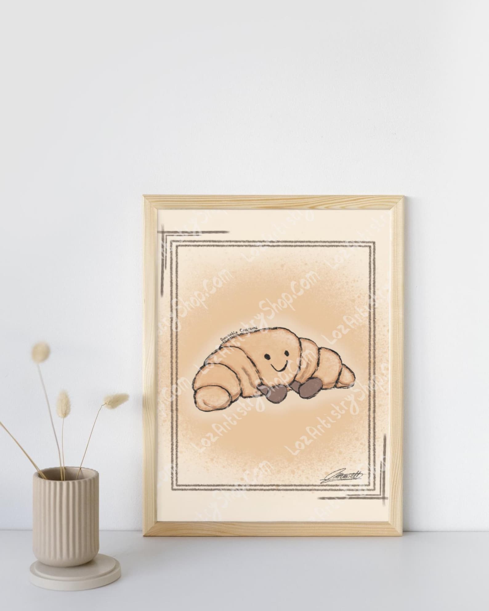 Jellycat Amusable Croissant Print Digital Download File | Minimalist ...