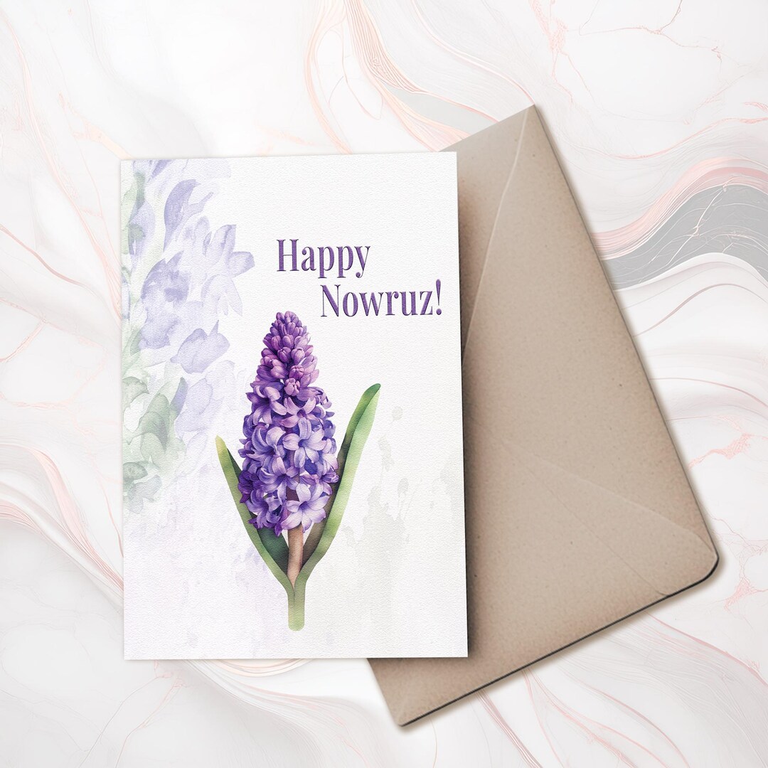 Floral Happy Nowruz Card – Persian New Year (digital Download) - Etsy