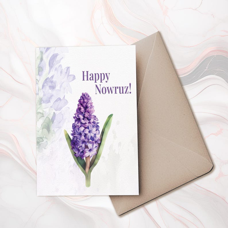 Floral Happy Nowruz Card – Persian New Year (digital Download) - Etsy