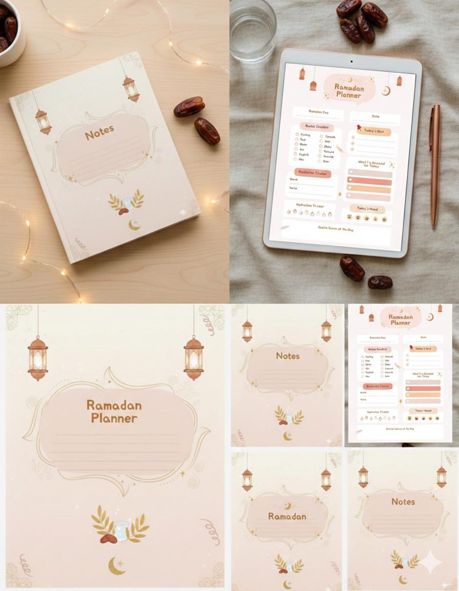 Ramadan Planner 2026 | Digital Islamic Planner PDF | Daily Ibadah ...