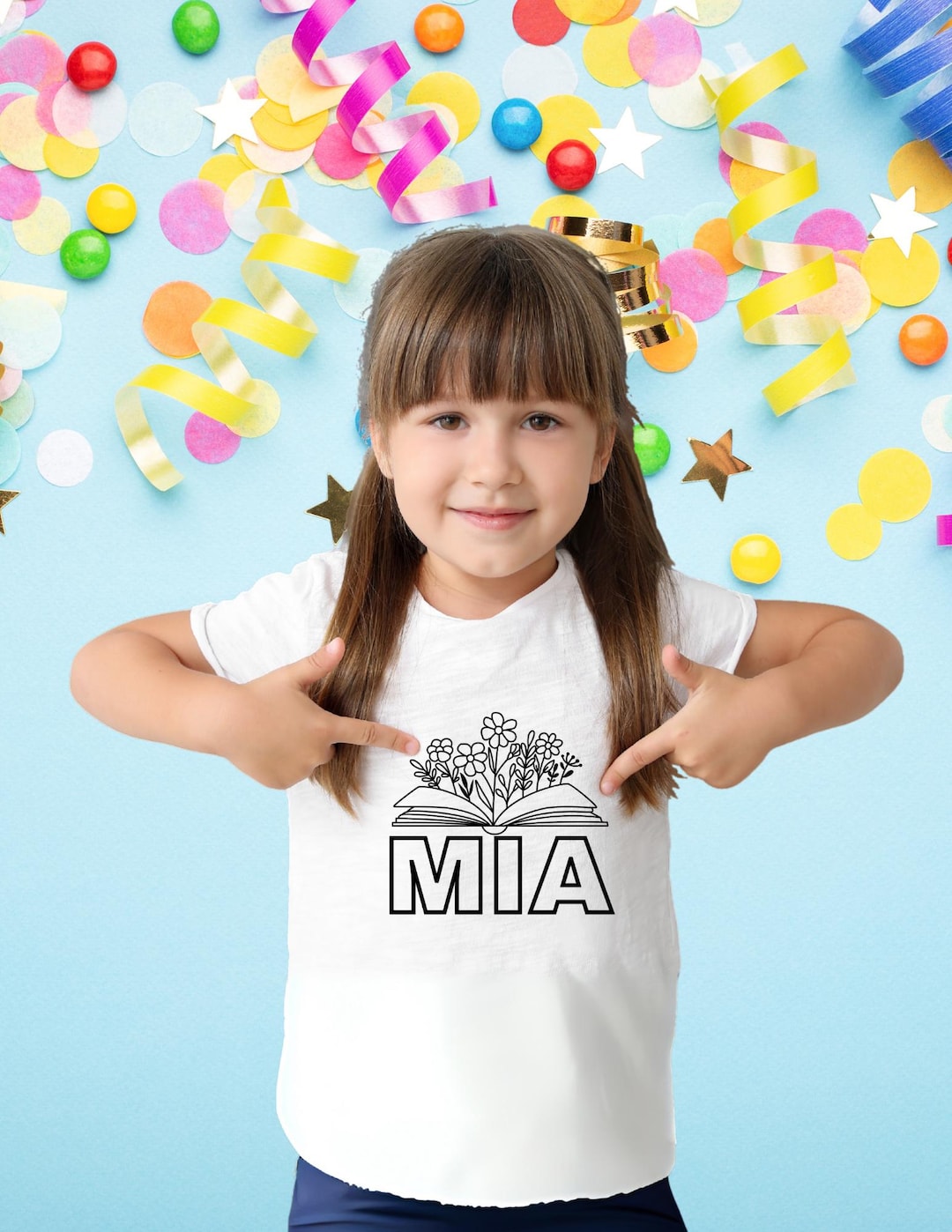 Customized Coloring T-shirt, Kids Book Lovers Coloring T-shirt, Boys ...