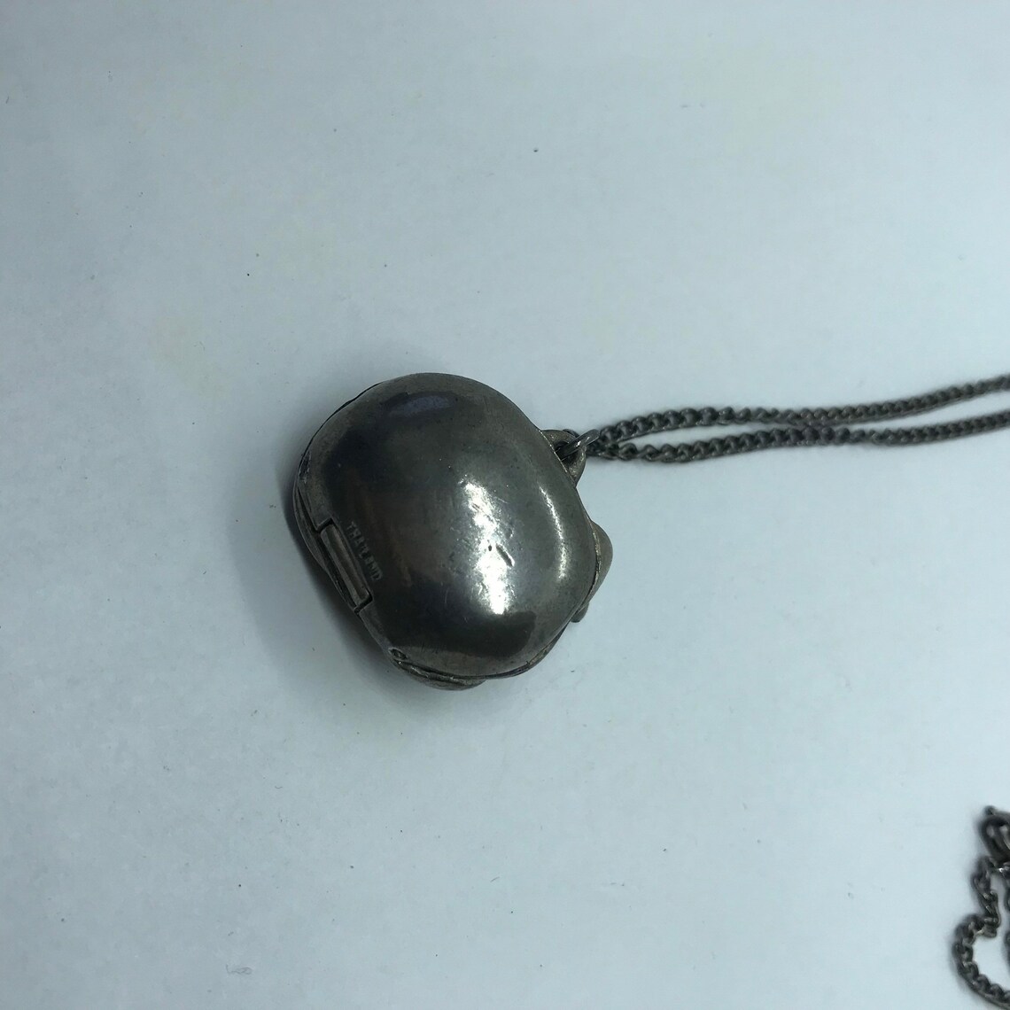 Silver Cat Necklace Perfume Locket Animal Locket Pill Box - Etsy