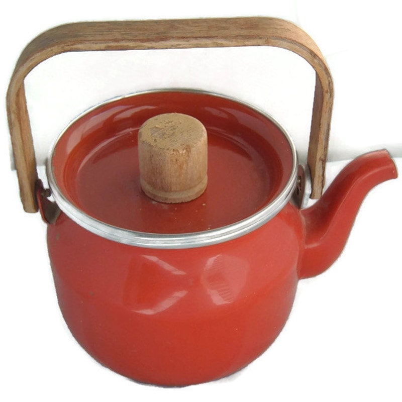 Enamel Teapot - Etsy