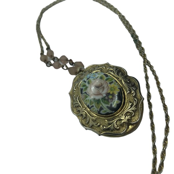 Long Locket Necklace - Etsy